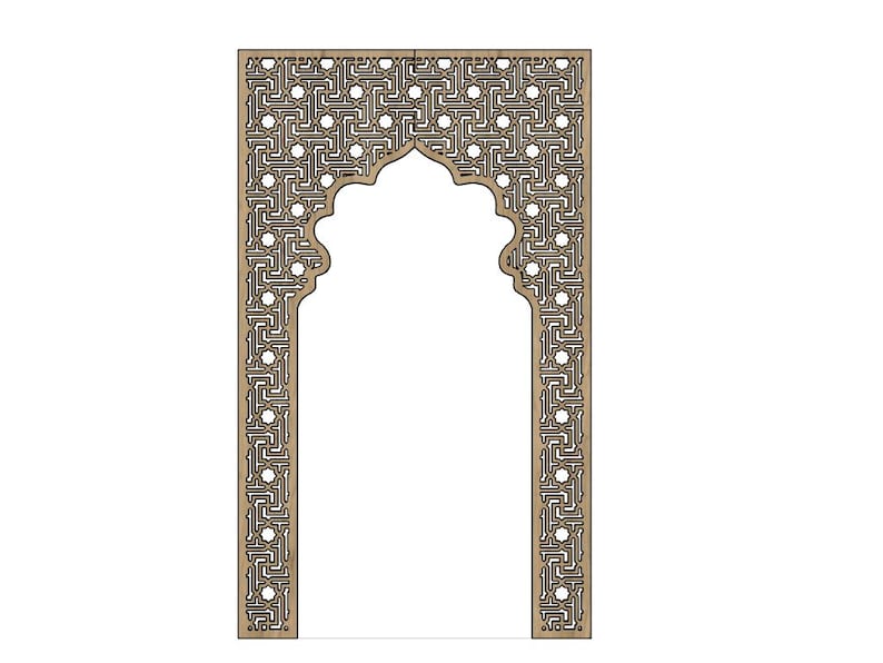 Islamic Mihrab Arch Wall Panel: Laser Cut CNC Prayer Niche (digital ...