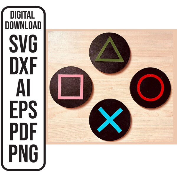 Playstation Buttons Svg - Etsy