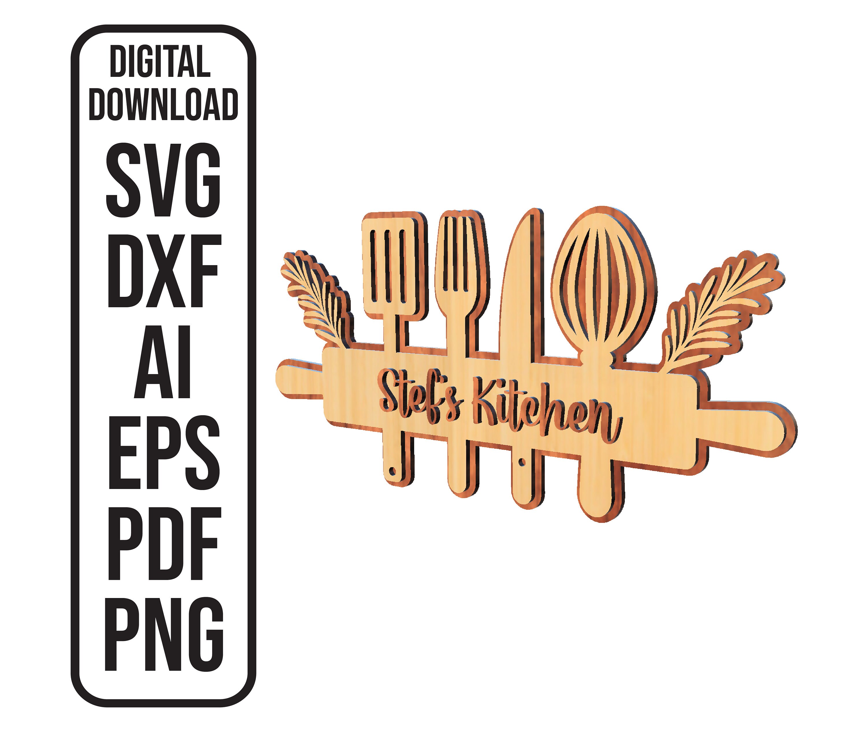 Kitchen Sign SVG Kitchen Sign Laser File Mom Kitchen Svg - Etsy