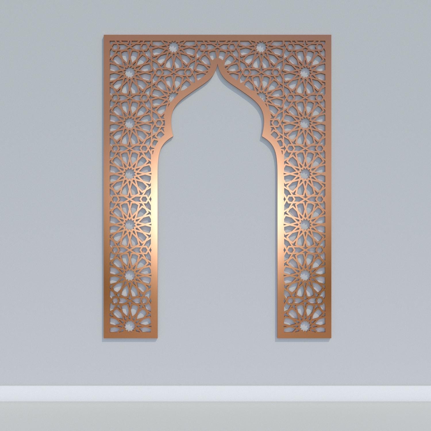 Mihrab Prayer Niche Arch Frame Laser Cut File: Islamic Pattern (digital ...