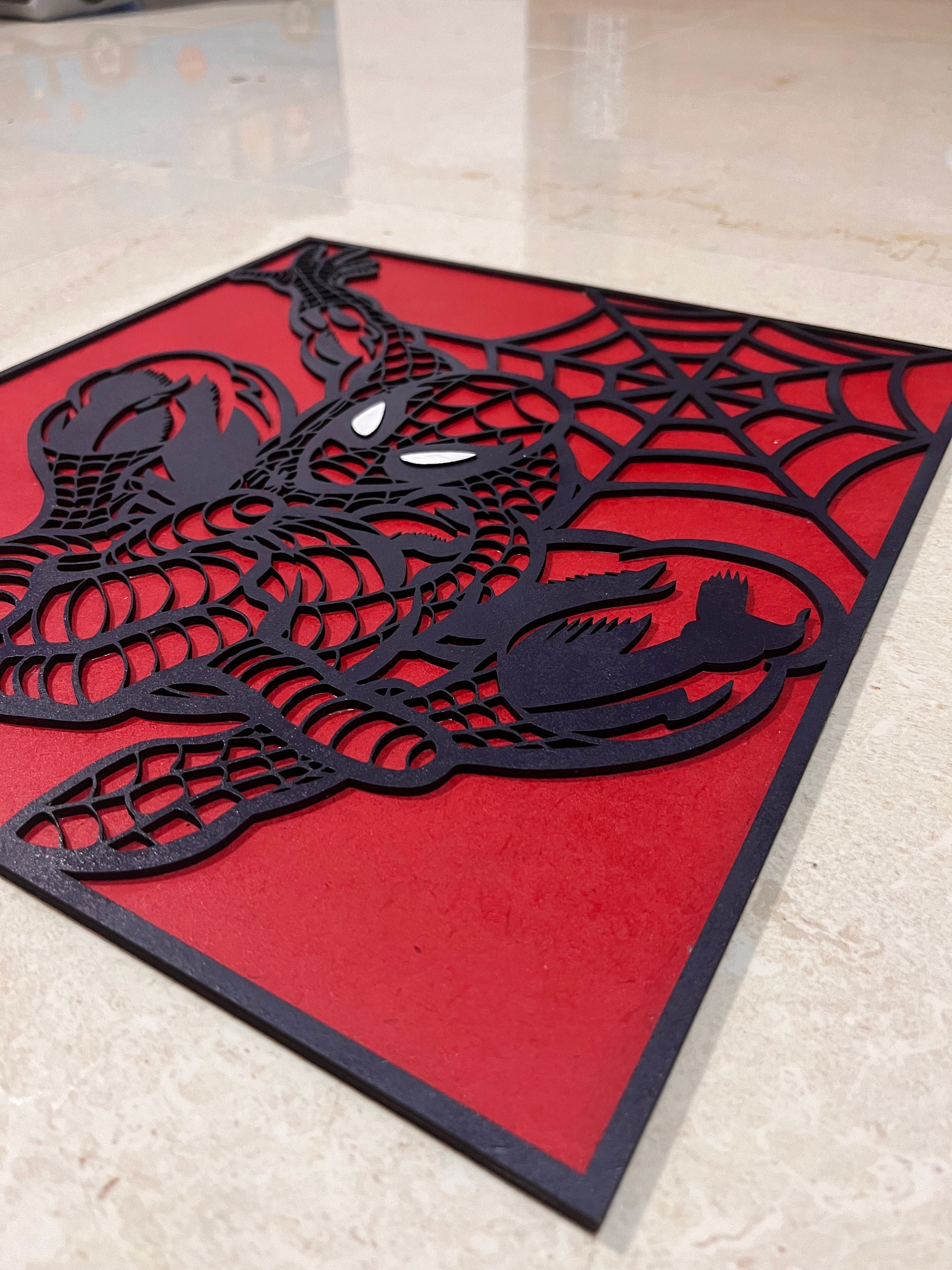 Spiderman SVG Laser Cut File Spiderman Laser File Kids Room - Etsy Canada