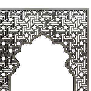 Islamic Mihrab Arch Wall Panel: Laser Cut CNC Prayer Niche (digital ...