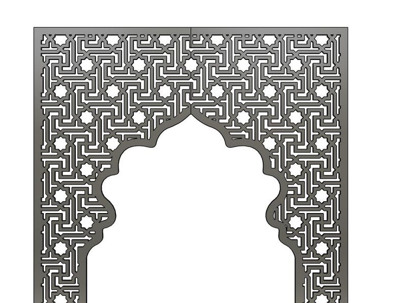 Islamic Mihrab Arch Wall Panel: Laser Cut CNC Prayer Niche (digital ...