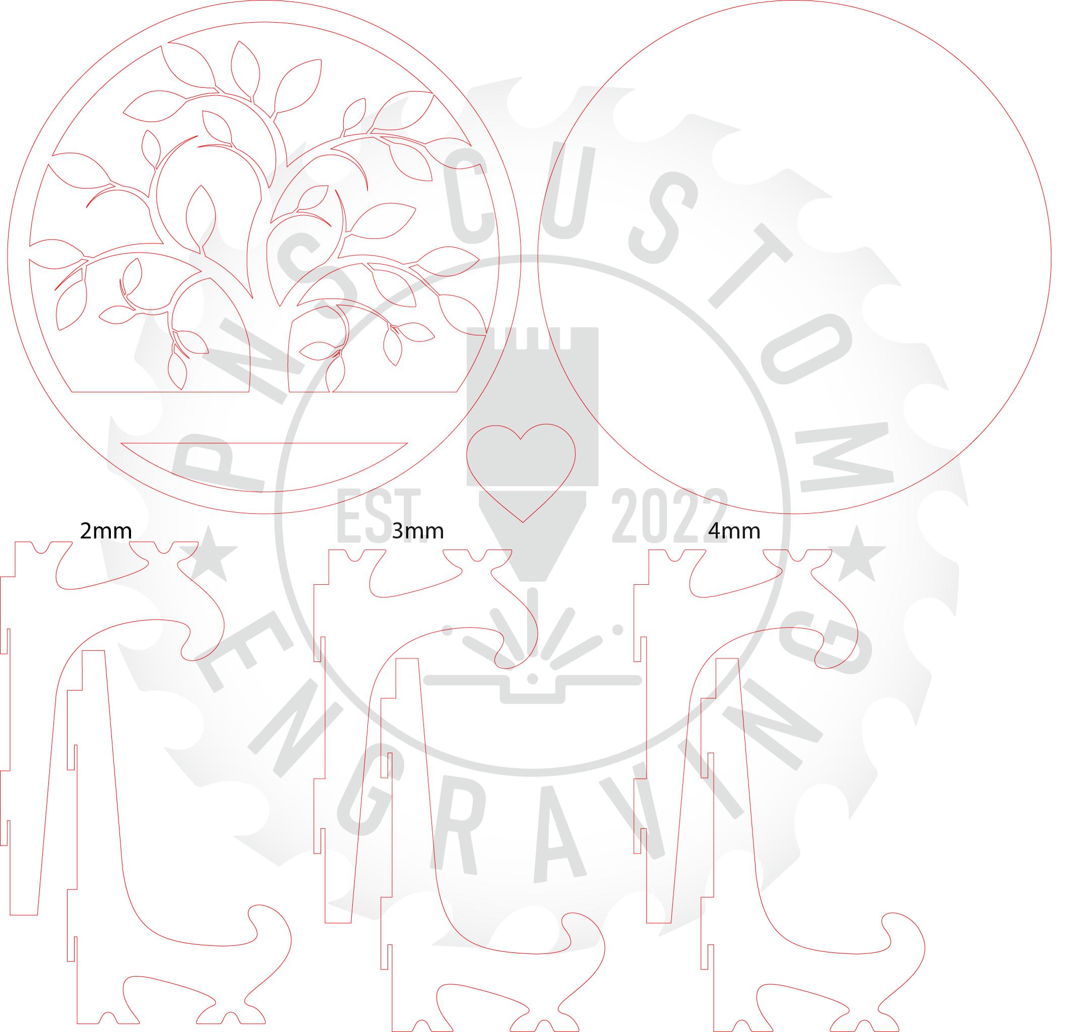 Family Tree Laser Cut File, CNC Router Ready (digital Download) - Etsy UK