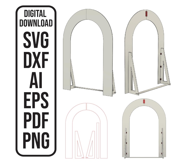 Wedding Arch Backdrop SVG CNC Plan (digital Download) - Etsy
