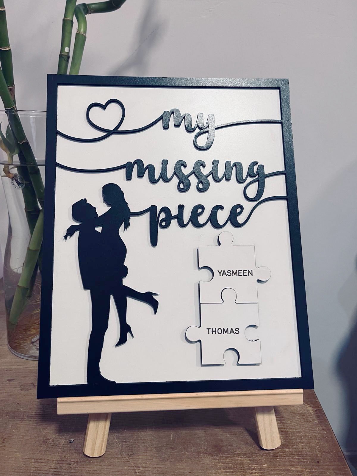 Missing Piece SVG Missing Piece Gift Missing Piece Puzzle Laser File ...