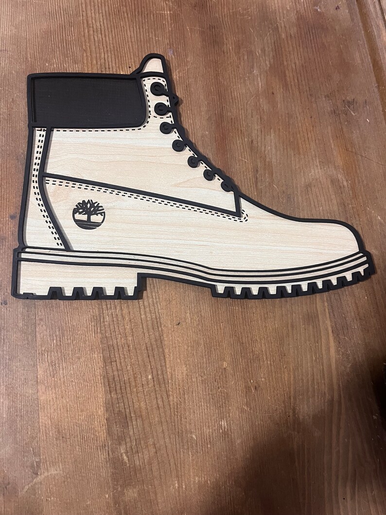 Boots Shoes SVG Layered Laser Cut File CNC Laser Cut Wall Decor Layered ...