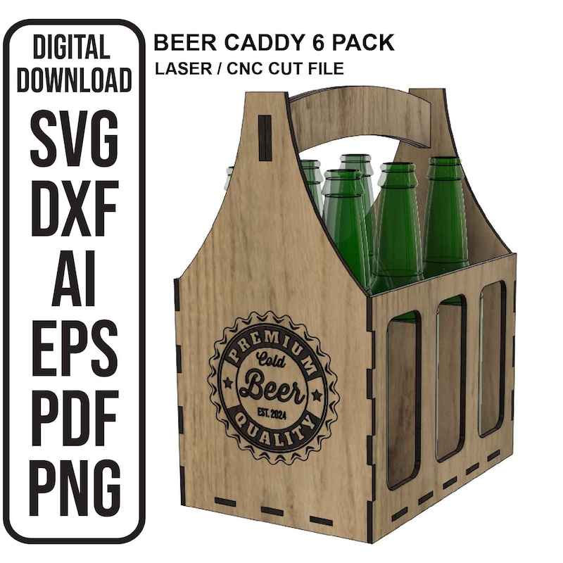Laser Cut Beer Caddy - Etsy