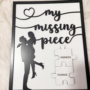 Missing Piece SVG Missing Piece Gift Missing Piece Puzzle Laser File ...