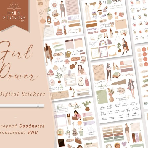 Daily Digital Stickers for Goodnotes Everyday Use Stickers - Etsy