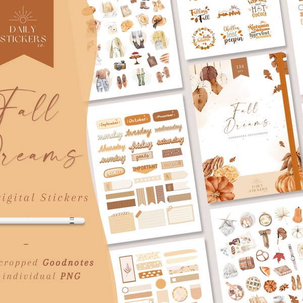 Autumn Stickers - Etsy