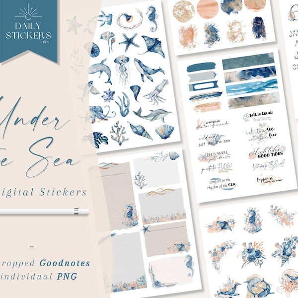 Ocean Stickers - Etsy