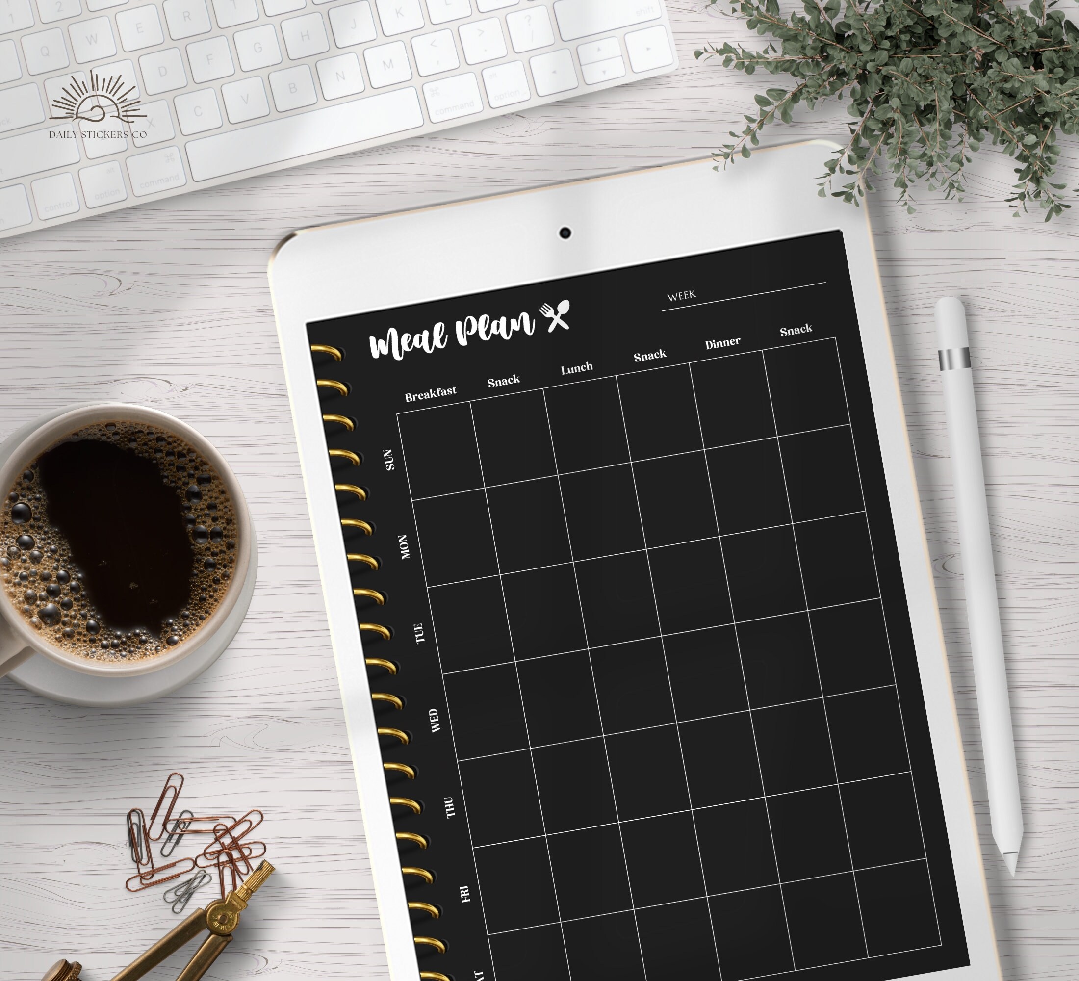 Digital Diet Meal Plan Tracker Planner Template, Nutrition Tracker ...