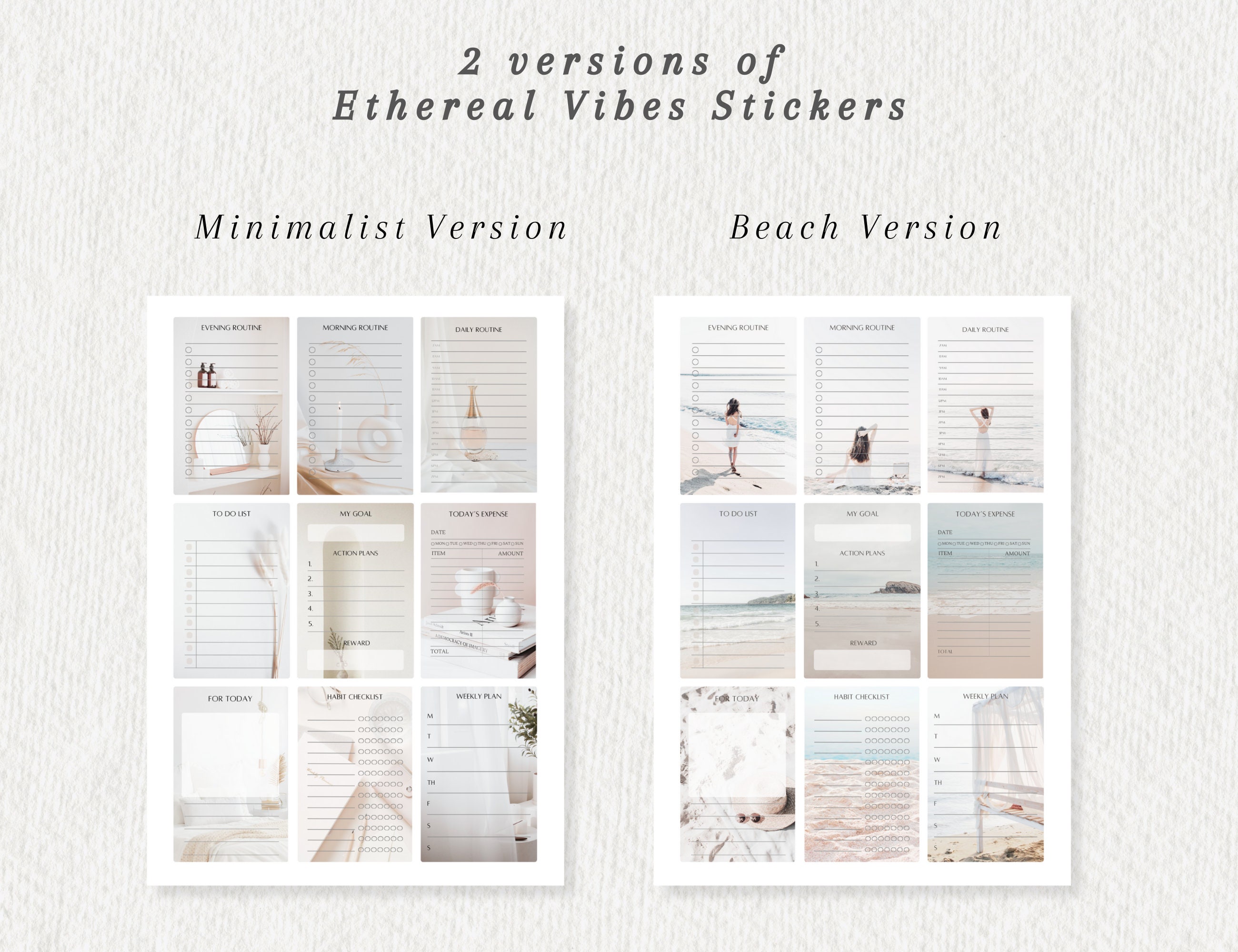 Ethereal Vibes Digital Stickers, Aesthetic Stickers for Goodnotes ...
