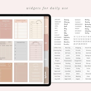 Must-have Everyday Widgets Digital Stickers for Goodnotes, Notepad ...