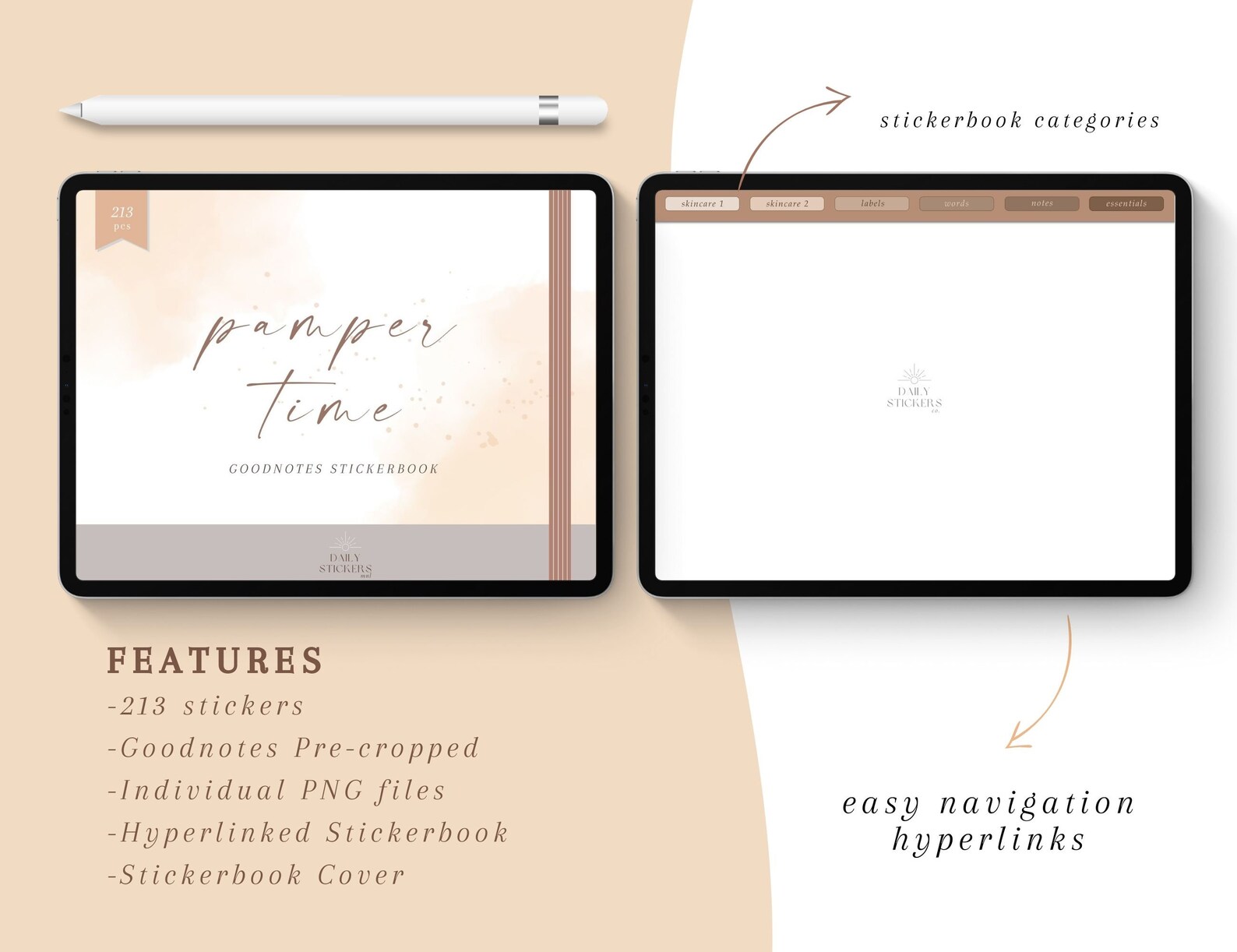 Pamper Time Goodnotes Digital Stickers, Spa Digital Stickers, Self-care ...