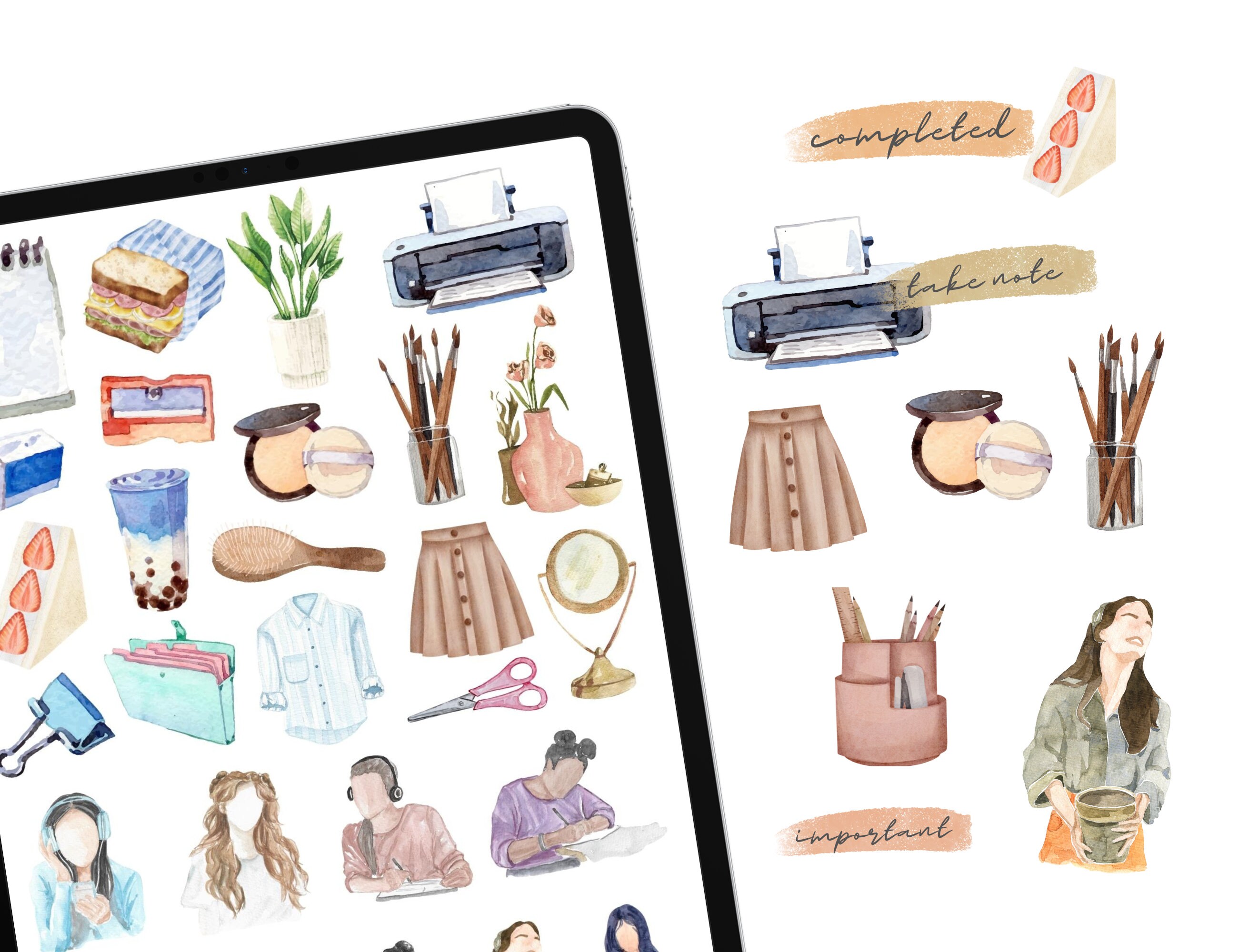 Student Digital Stickers for Goodnotes Working Student - Etsy