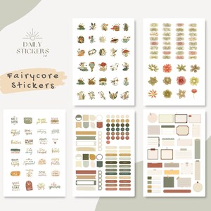 Fairycore Stickers for Goodnotes, Cottagecore, Greeneries Digital ...