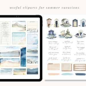 Beach Digital Stickers for Goodnotes: Summer Planner (PNG) - Etsy