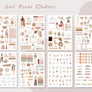 Girl Power Digital Stickers for Goodnotes, Everyday Use Stickers, Daily ...