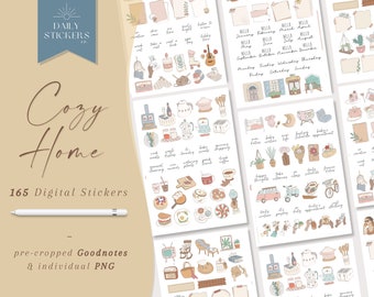 Pastel Goodnotes Digital Stickers for Everyday Use, Aesthetic Stickers ...