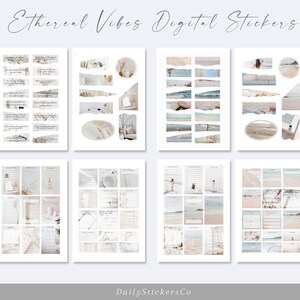 Ethereal Vibes Digital Stickers, Aesthetic Stickers for Goodnotes ...