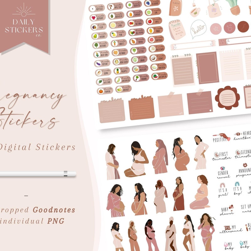 Pregnancy Stickers - Etsy