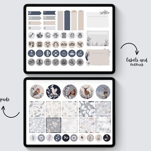 Magical Winter Goodnotes Digital Stickers for Winter Season, Seasonal ...