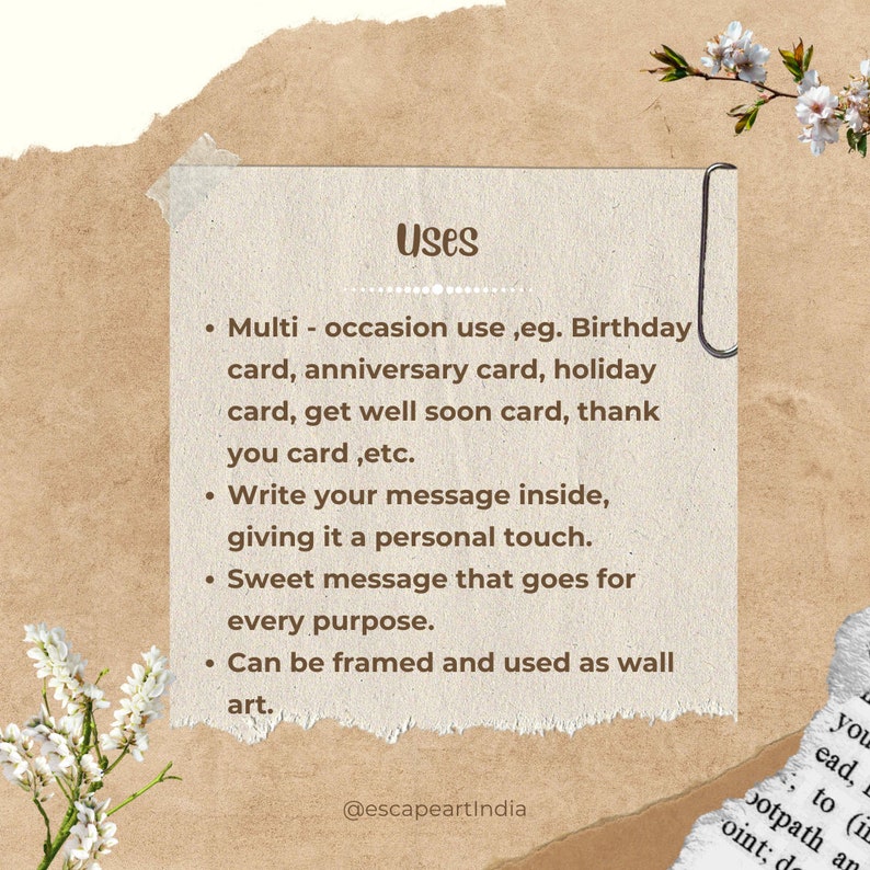 Sending Sweet Love Card Set of 4 Cards Folded Greeting Card Blank Card ...