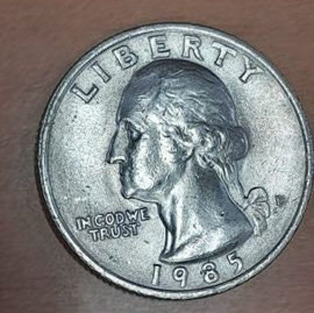 UNITED STATES Quarter Dollar 1985 P - Etsy Sweden