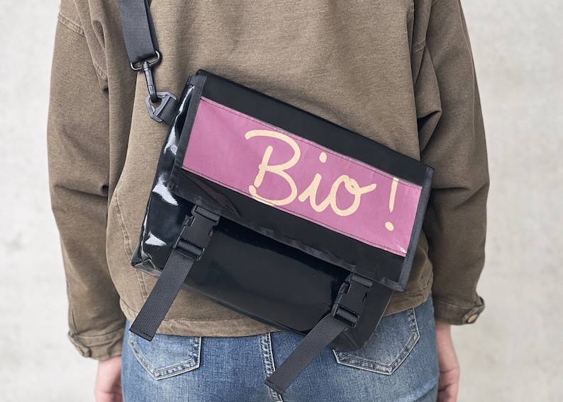 Unique! Upcycled Messenger Bag Made From Truck Tarpaulin, Upcycled ...