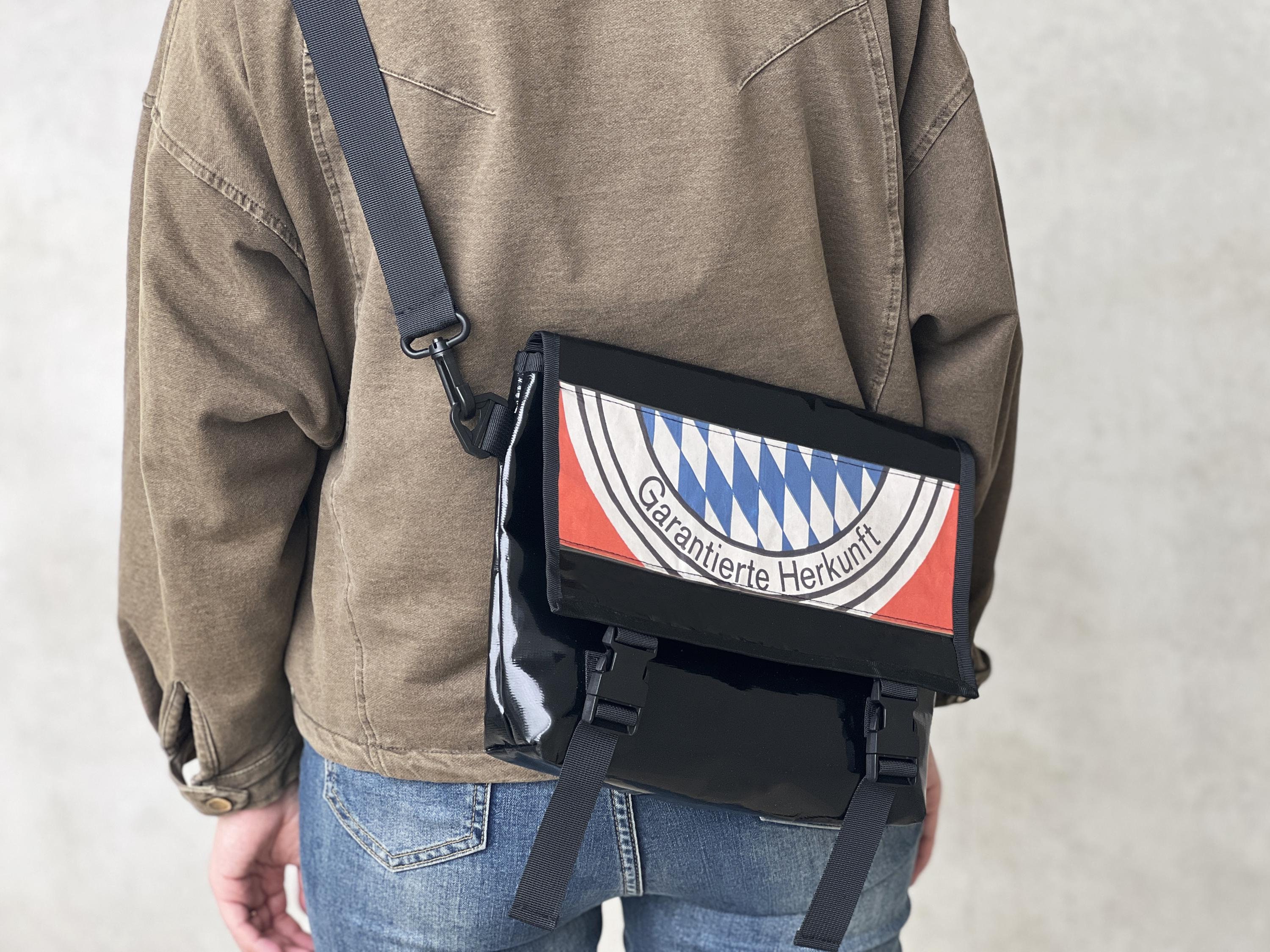 Unique! Upcycled Messenger Bag Made From Truck Tarpaulin, Upcycled ...