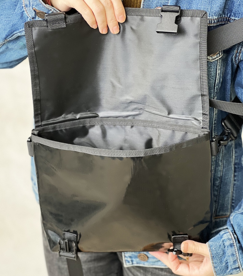 Unique! Upcycled Messenger Bag Made From Truck Tarpaulin, Upcycled ...