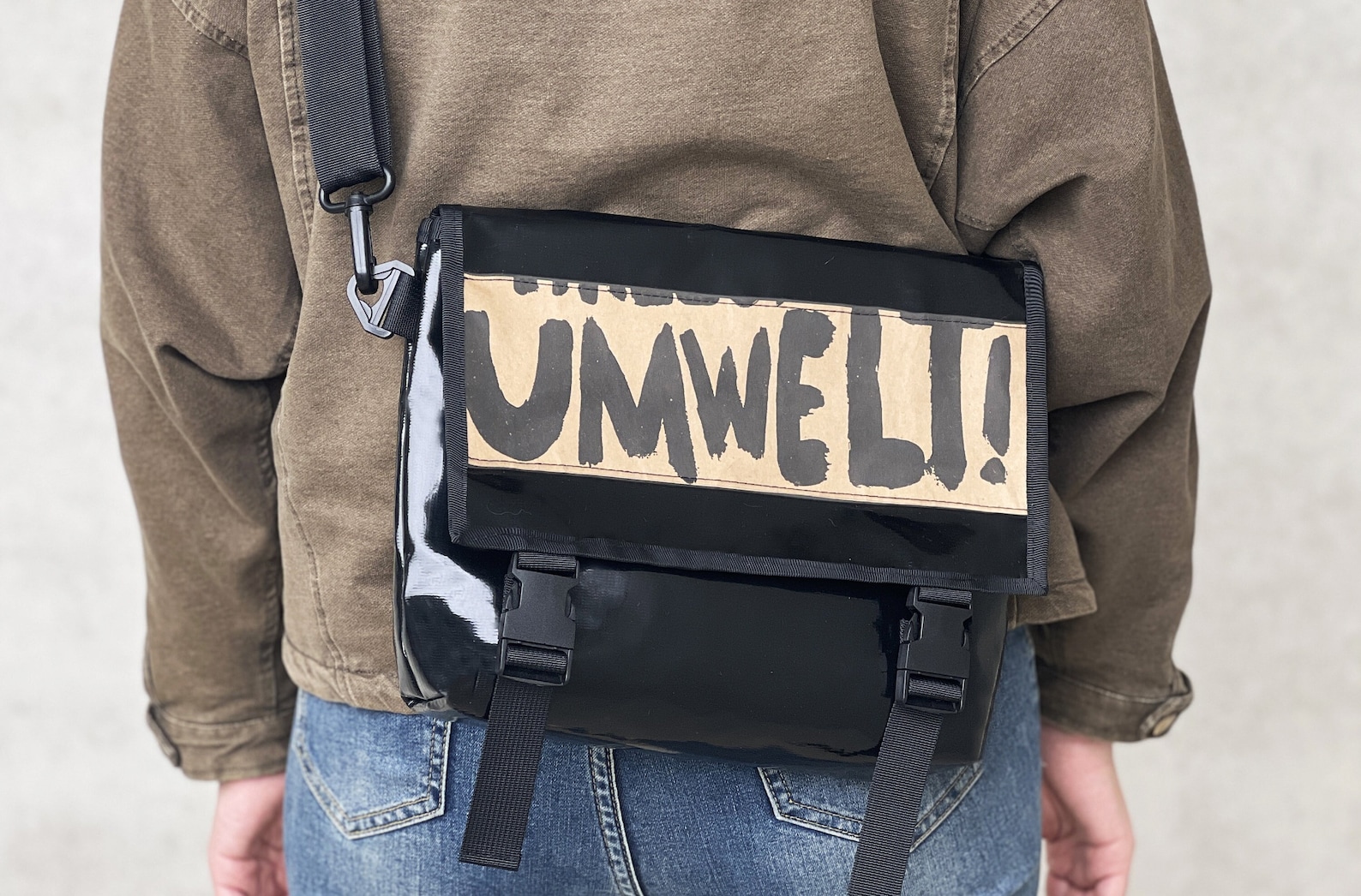 Unique! Upcycled Messenger Bag Made From Truck Tarpaulin, Upcycled ...