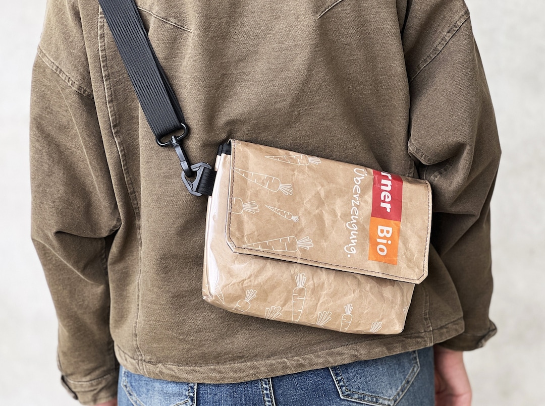 Belt Bag Made From Upcycled Paper Bags, Upcycled Bum Bag, Recycled ...