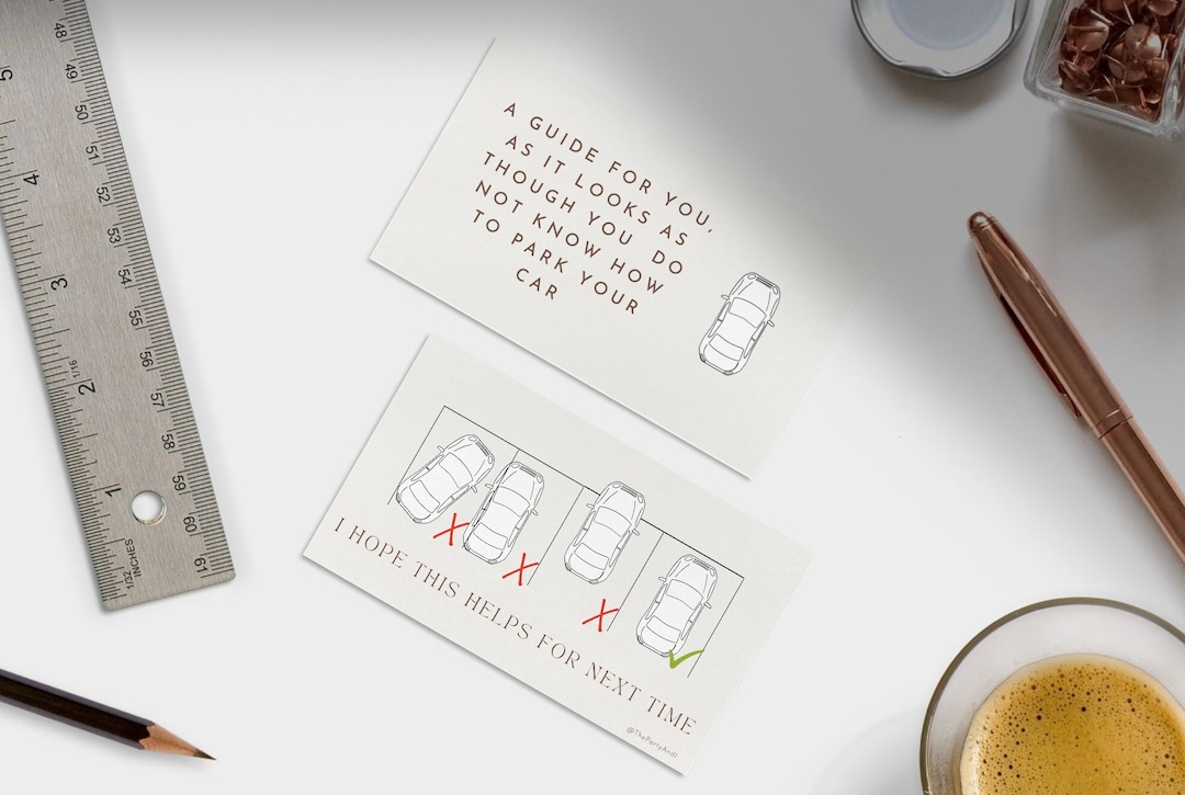 Parking Cards A Guide for Those Who Can't Park, Bad Parking Cards ...