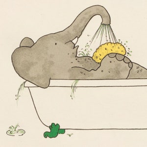Babar Prend Son Bain • Digital Download of Vintage Babar the Elephant ...