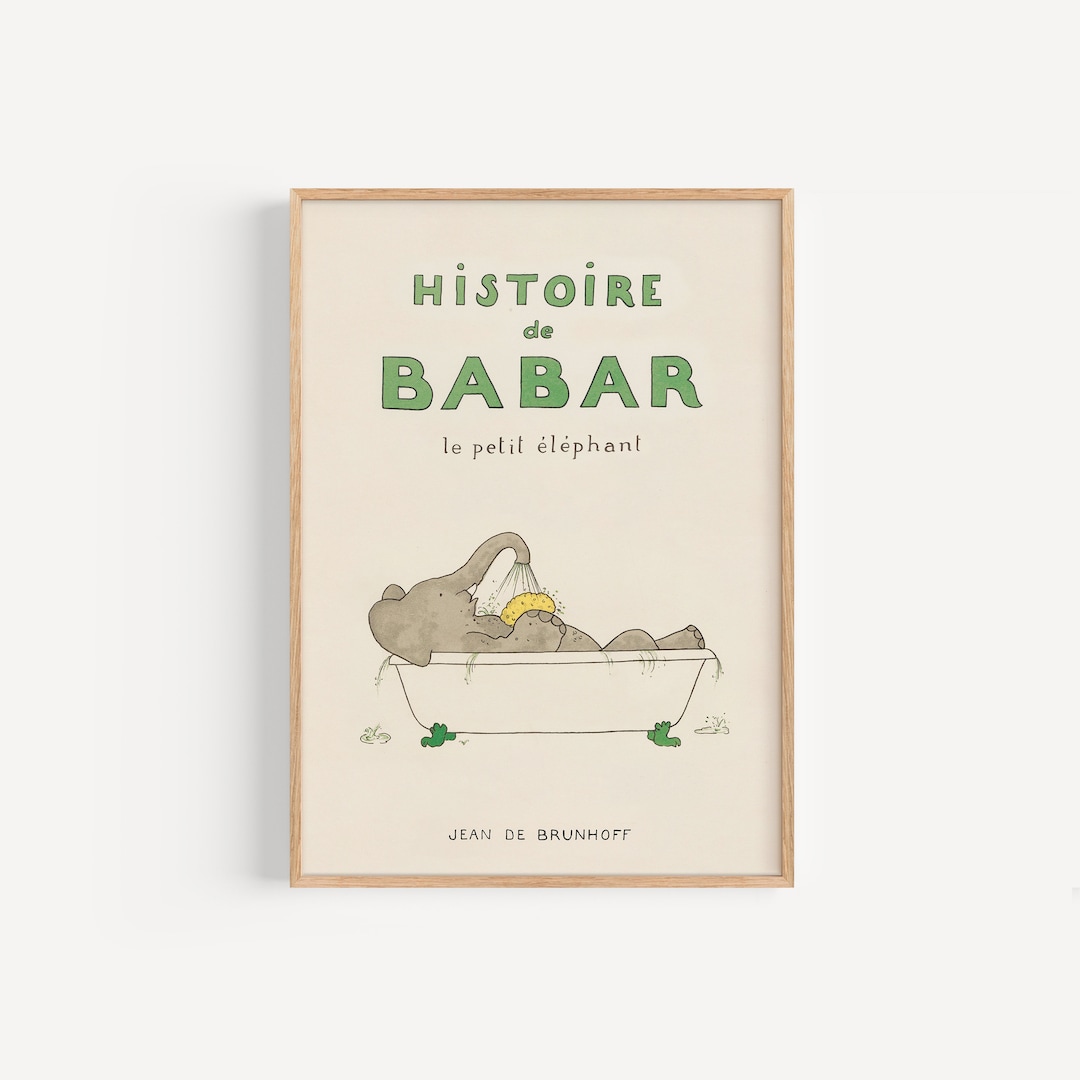 Babar Prend Son Bain • Digital Download of Vintage Babar the Elephant ...