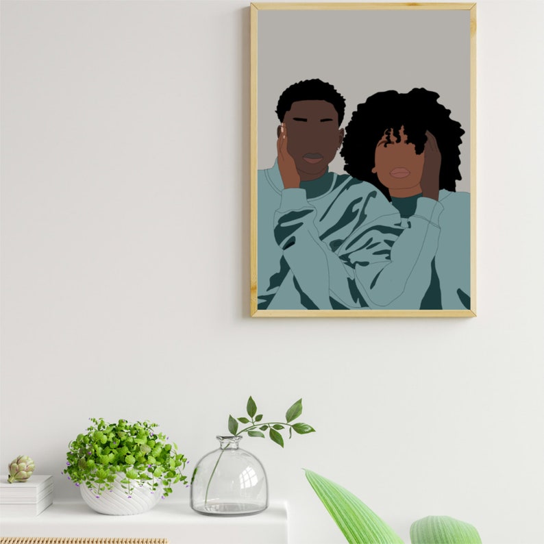Black Love Art Black Love Wall Art Black Couples Wall Art - Etsy