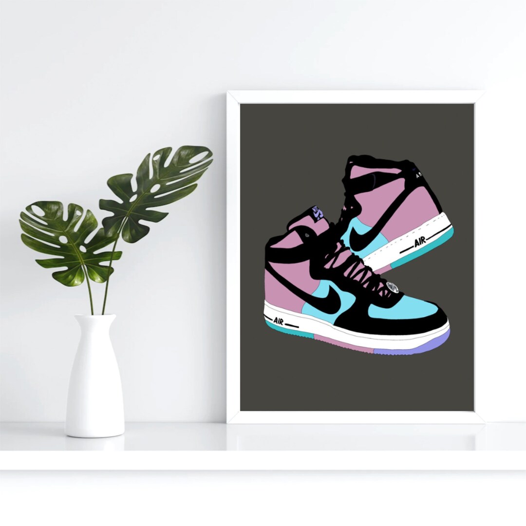 Sneaker Poster Nike Art Nike Wall Art Hypebeat Sneaker - Etsy