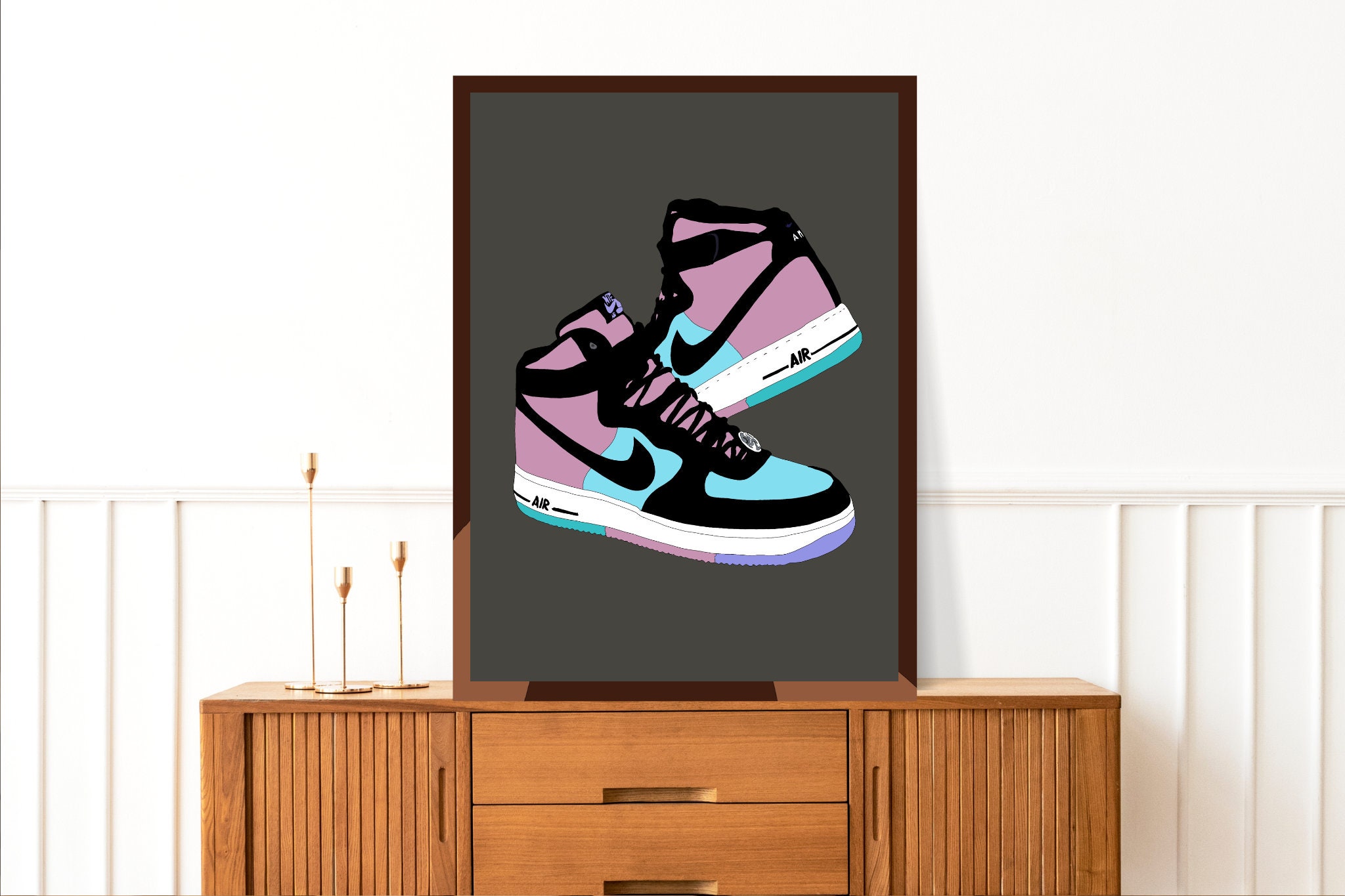 Sneaker Poster, Nike Art, Nike Wall Art, Hypebeat, Sneaker Art, Jordan ...