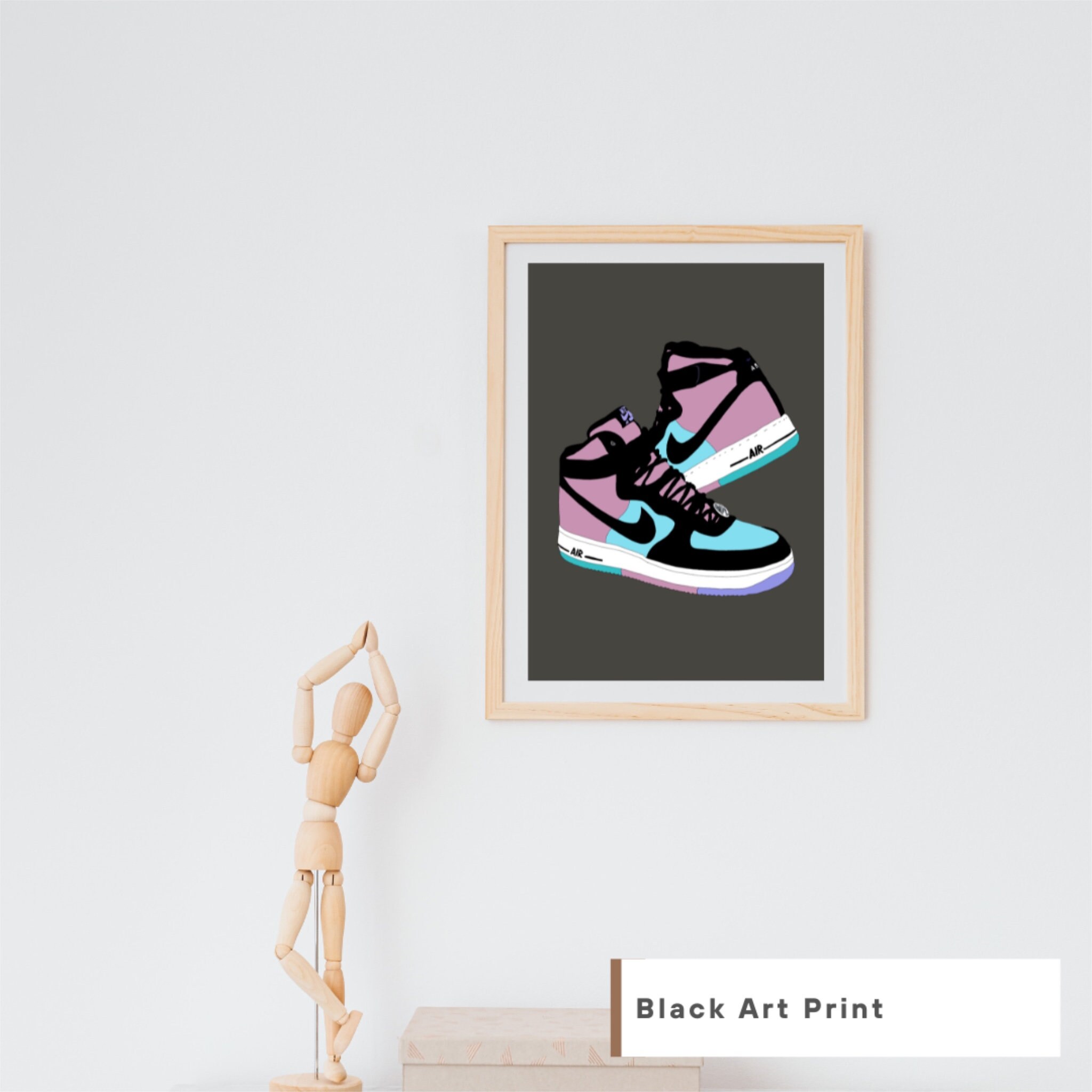 Sneaker Poster Nike Art Nike Wall Art Hypebeat Sneaker - Etsy