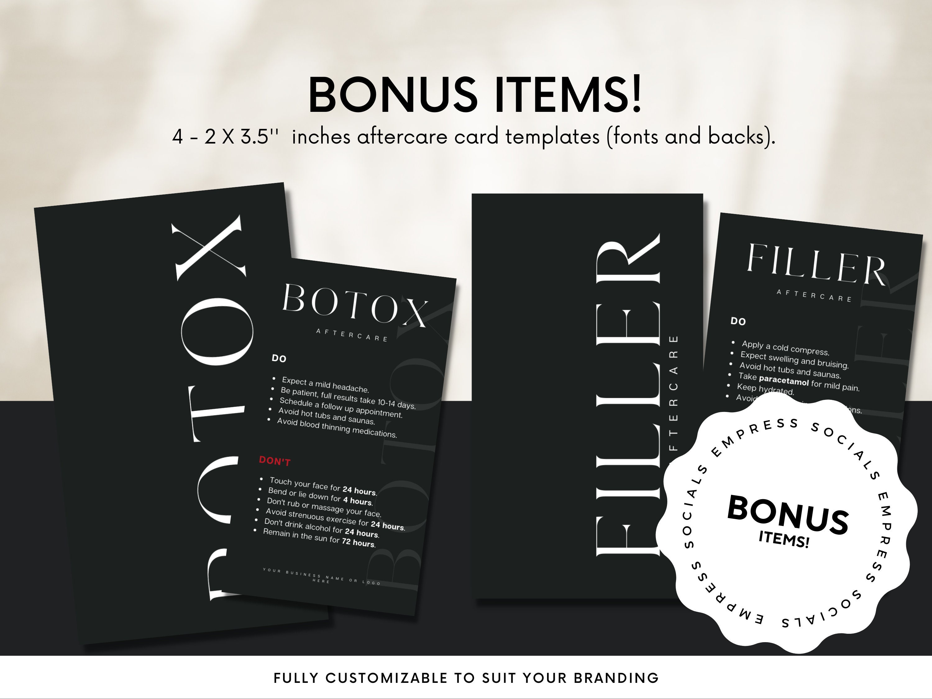 300 Botox and Filler Bundle for Aesthetics Pages Ready to Use Templates ...