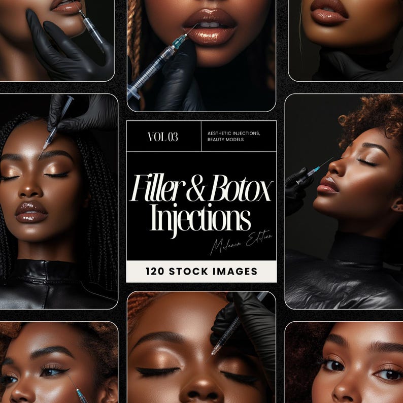 120 Melanin Lip Filler & Botox Stock Photos Beauty Models AI Models ...