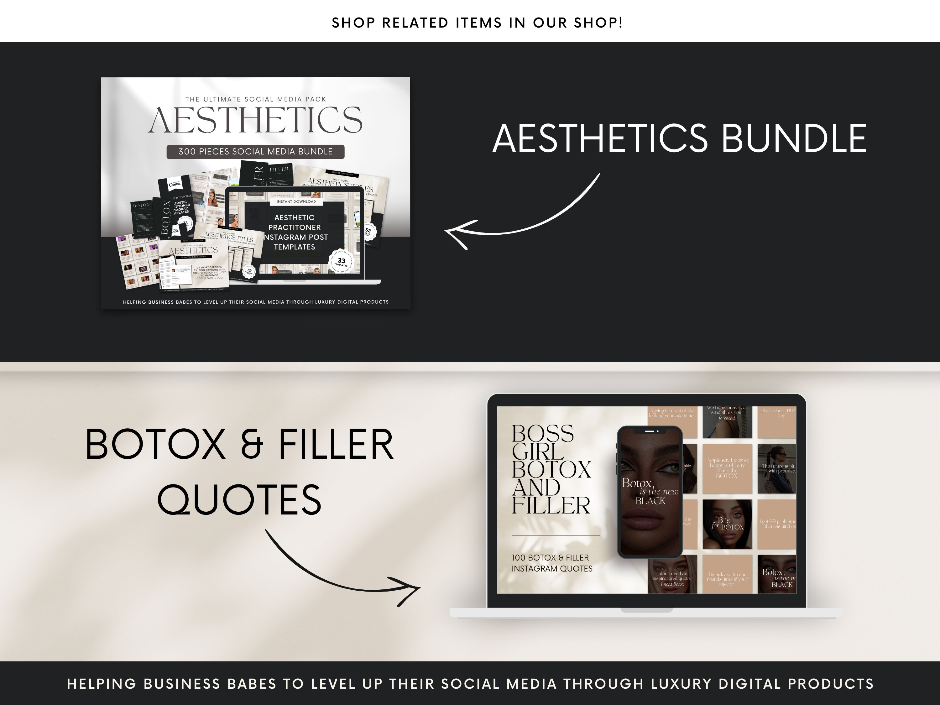 Aesthetics Practitioner Caption Bundle for Instagram 50 Captions & 50 ...