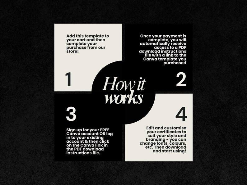 Editable A4 Certificate Templates Black Pink, DIY Certificate of ...