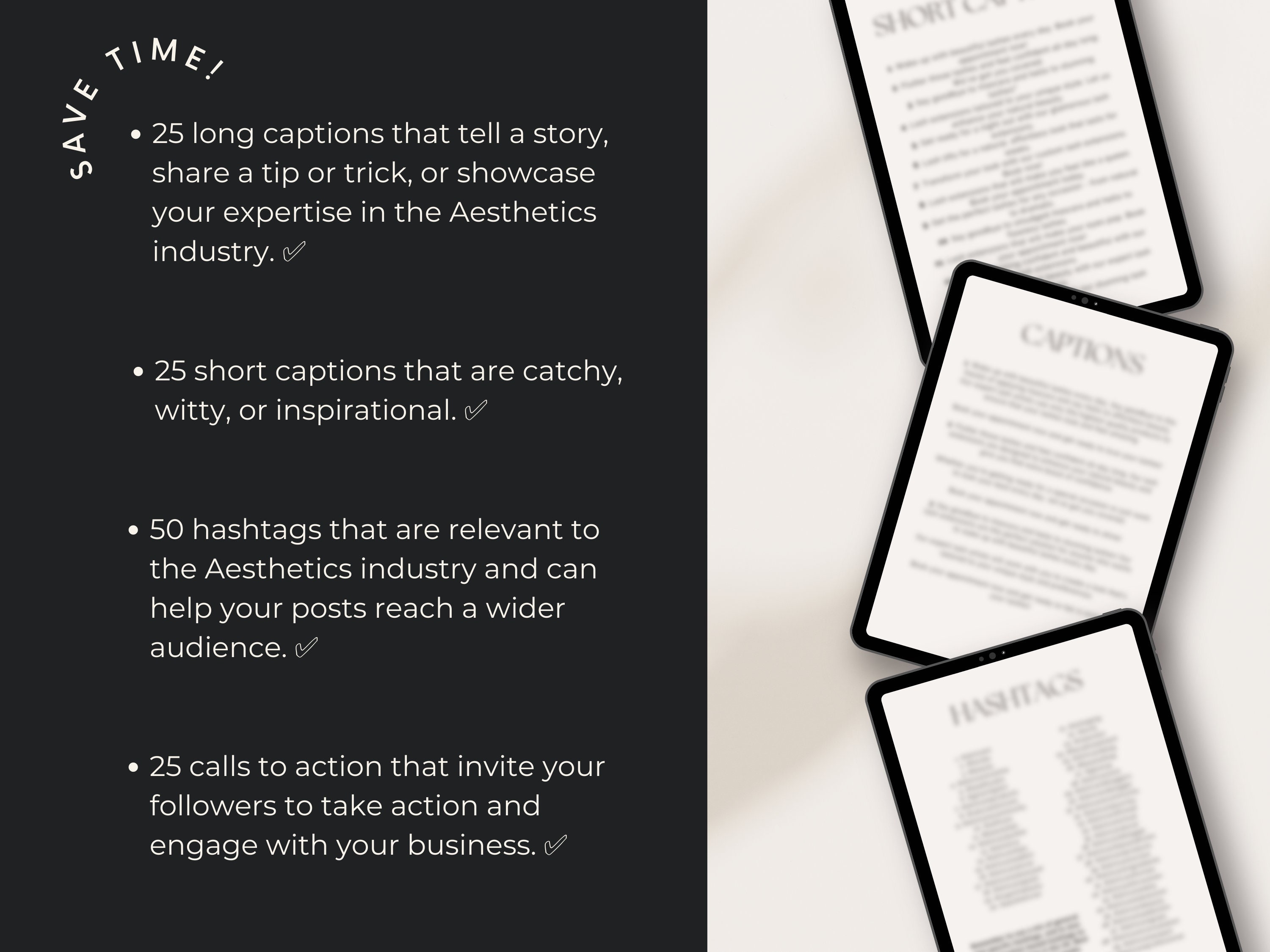 Aesthetics Practitioner Caption Bundle for Instagram 50 Captions & 50 ...