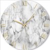 Green and Gold Marble Print Glass Wall Clock, Large Luxury Wall Clock ...