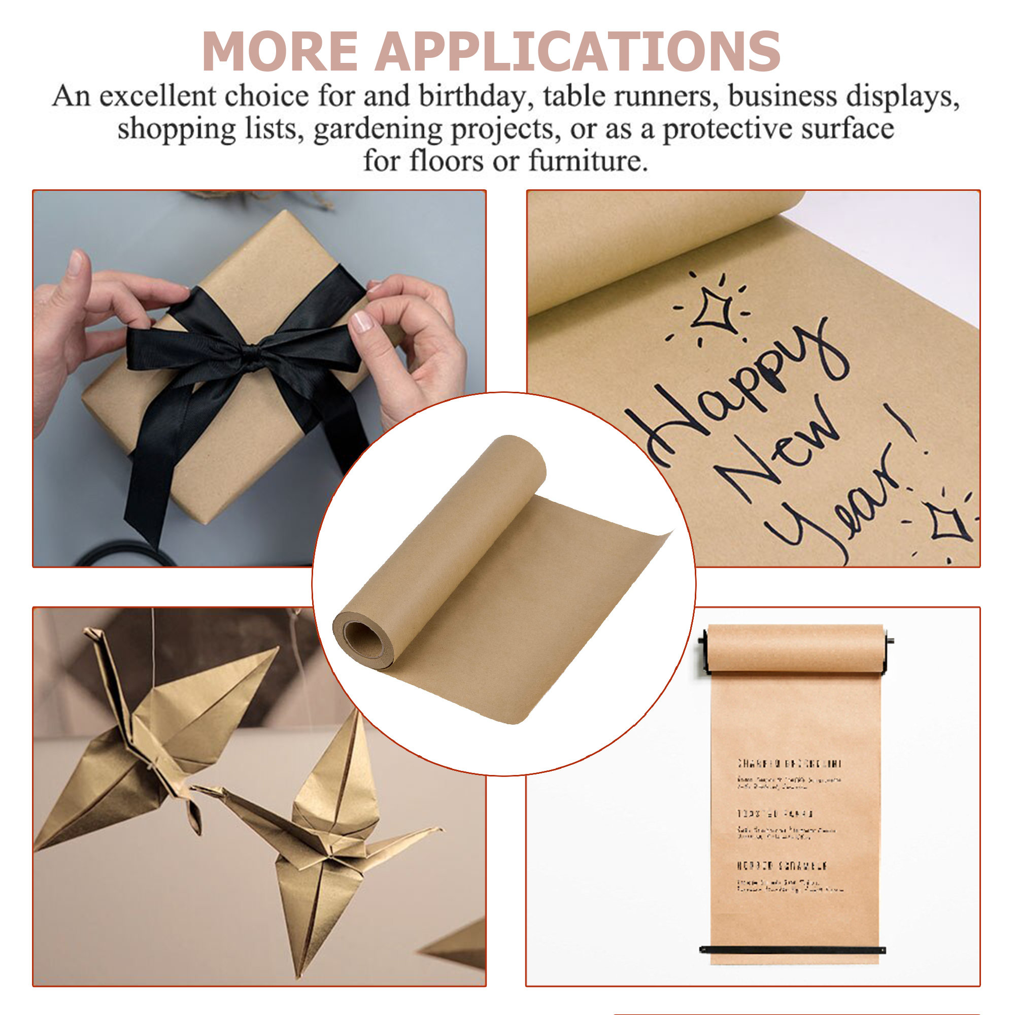 Kraft Paper Roll, Daily Kraft Paper Refills, Wrapping Paper Roll ...