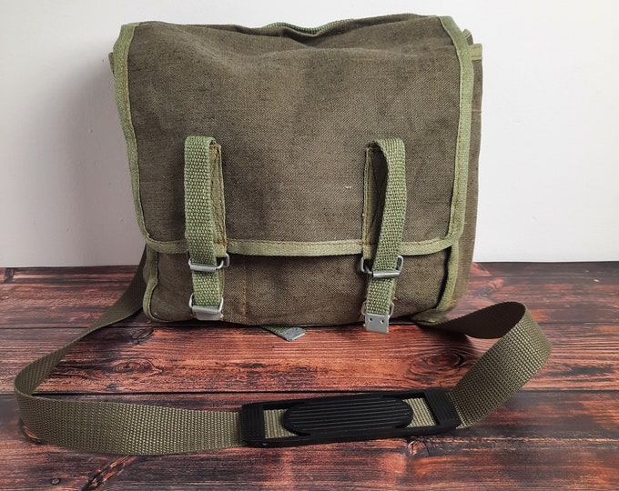 Unissued Vinatge 60s Polish Army Surplus Military Haversack Bread Bag ...